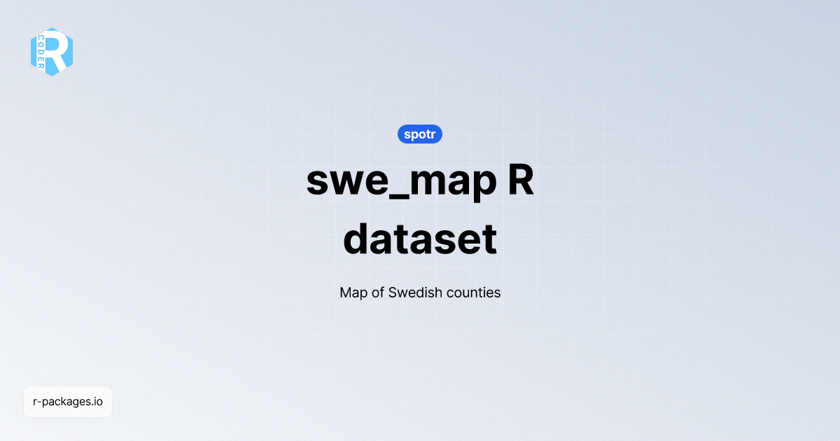 swe_map dataset | R PACKAGES