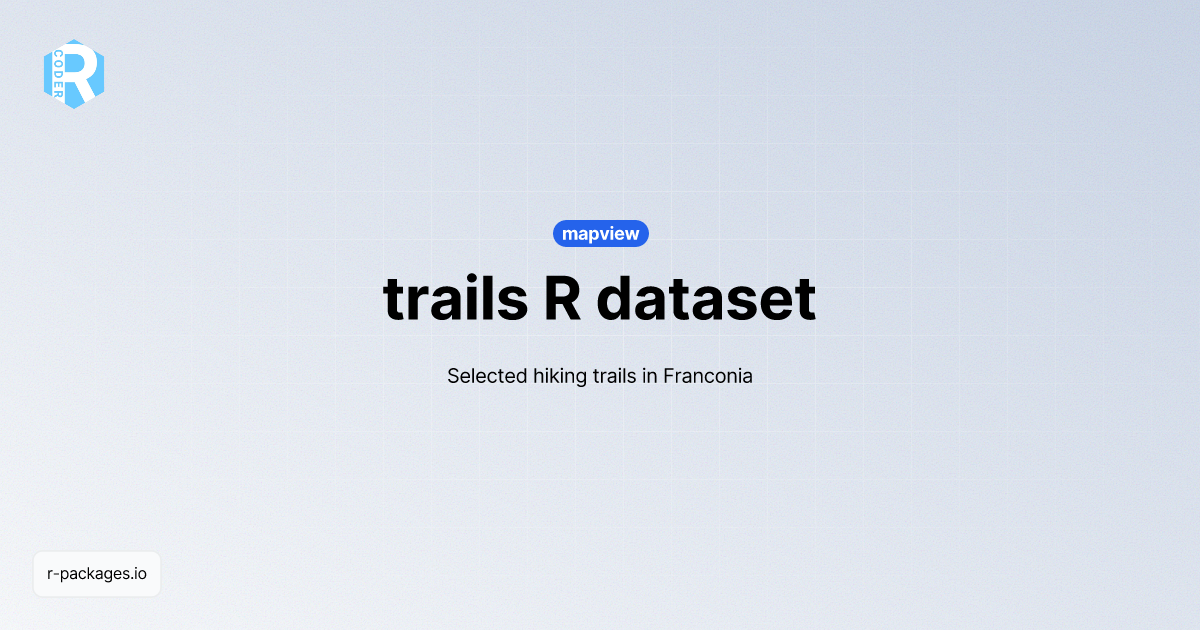 trails dataset | R PACKAGES