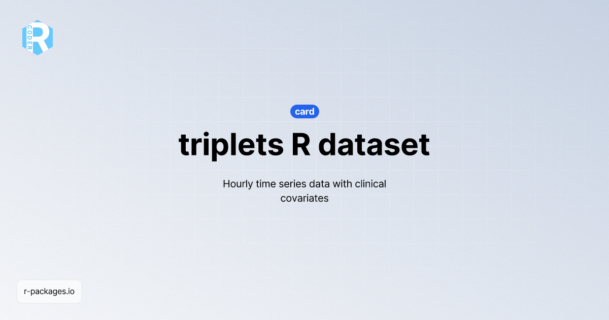 triplets dataset | R PACKAGES