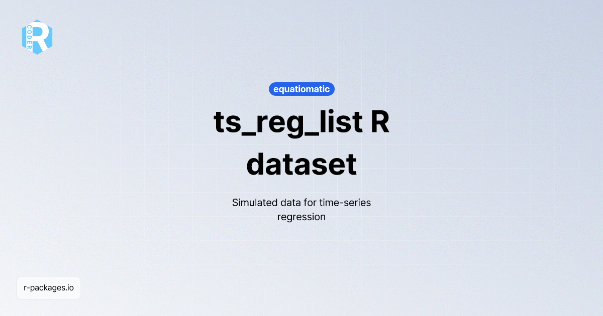 ts_reg_list dataset | R PACKAGES