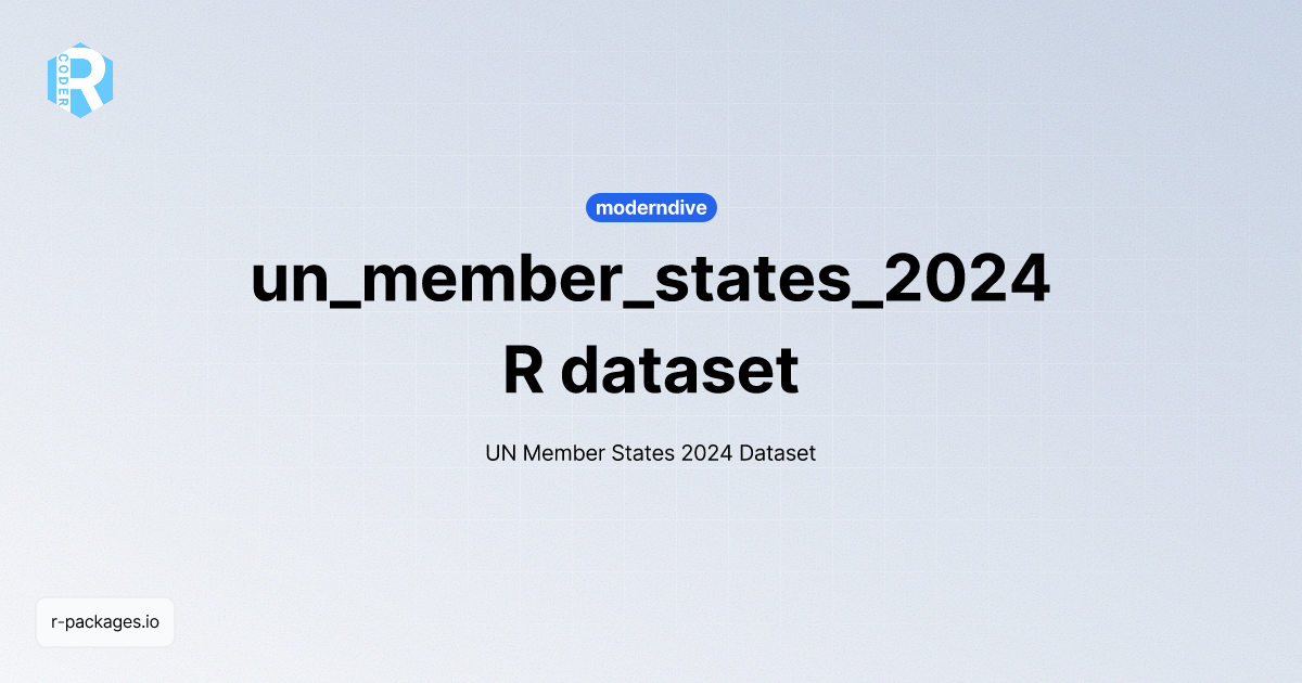 un_member_states_2024 dataset | R PACKAGES
