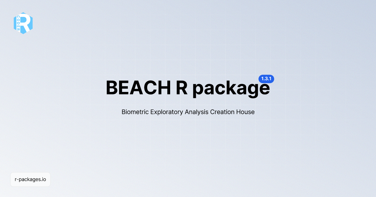 BEACH R package [Documentation] | R PACKAGES
