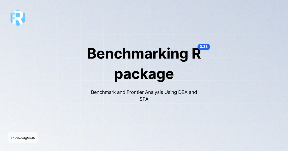 Benchmarking R package [Documentation] | R PACKAGES
