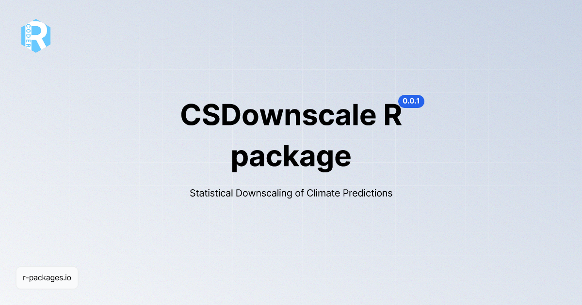 CSDownscale R package [Documentation] | R PACKAGES