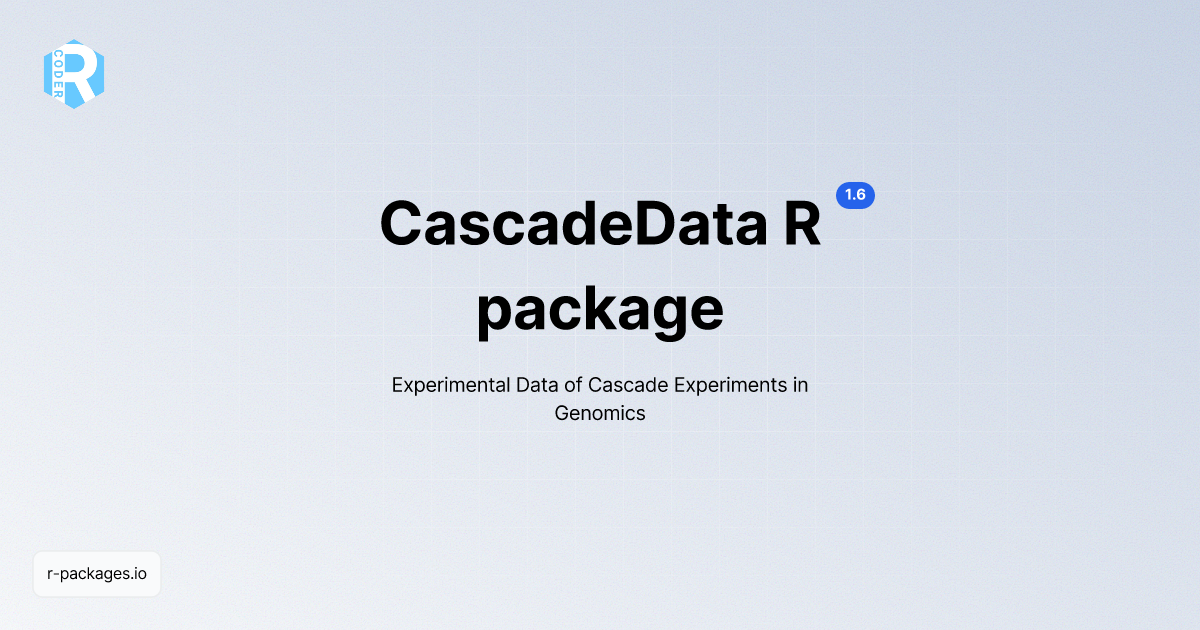 CascadeData R package [Documentation] | R PACKAGES