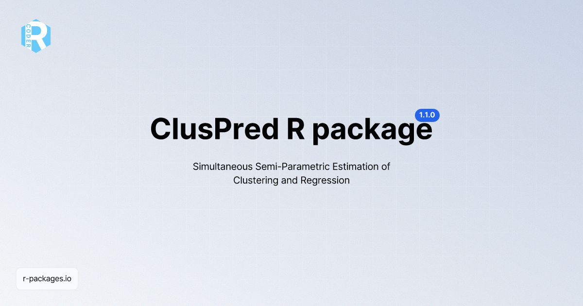ClusPred R package [Documentation] | R PACKAGES
