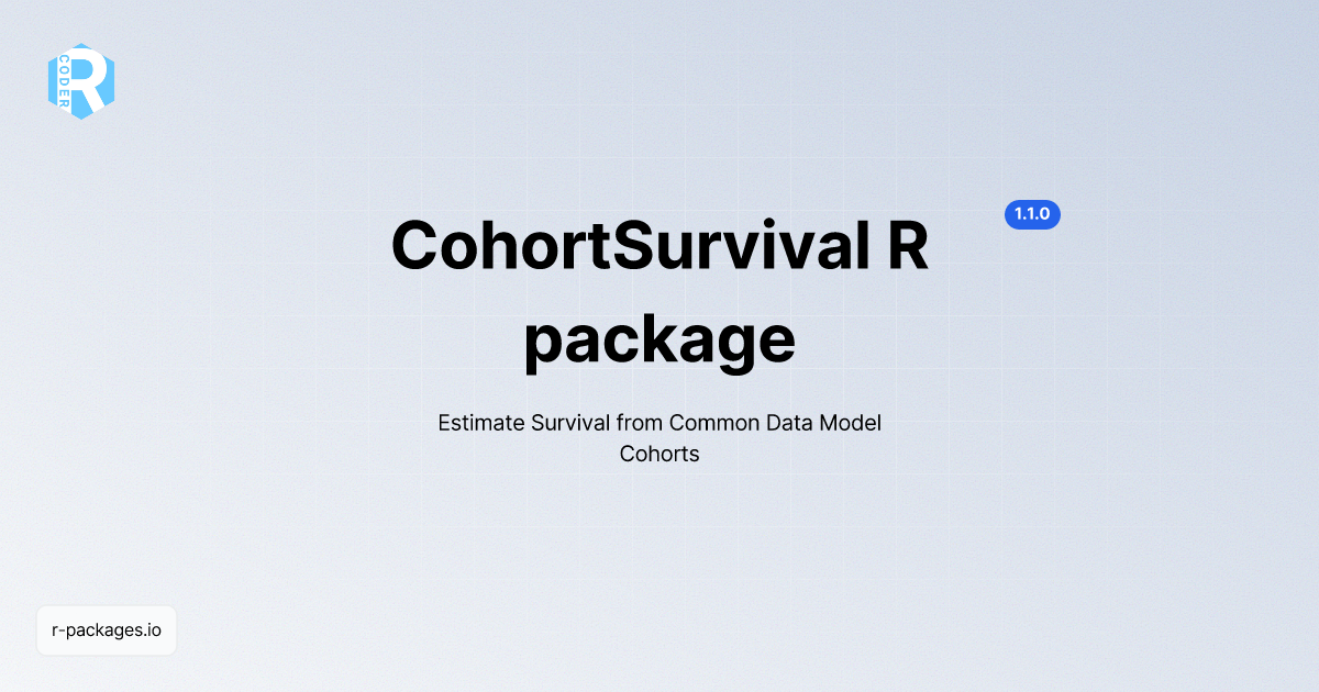 CohortSurvival R package [Documentation] | R PACKAGES