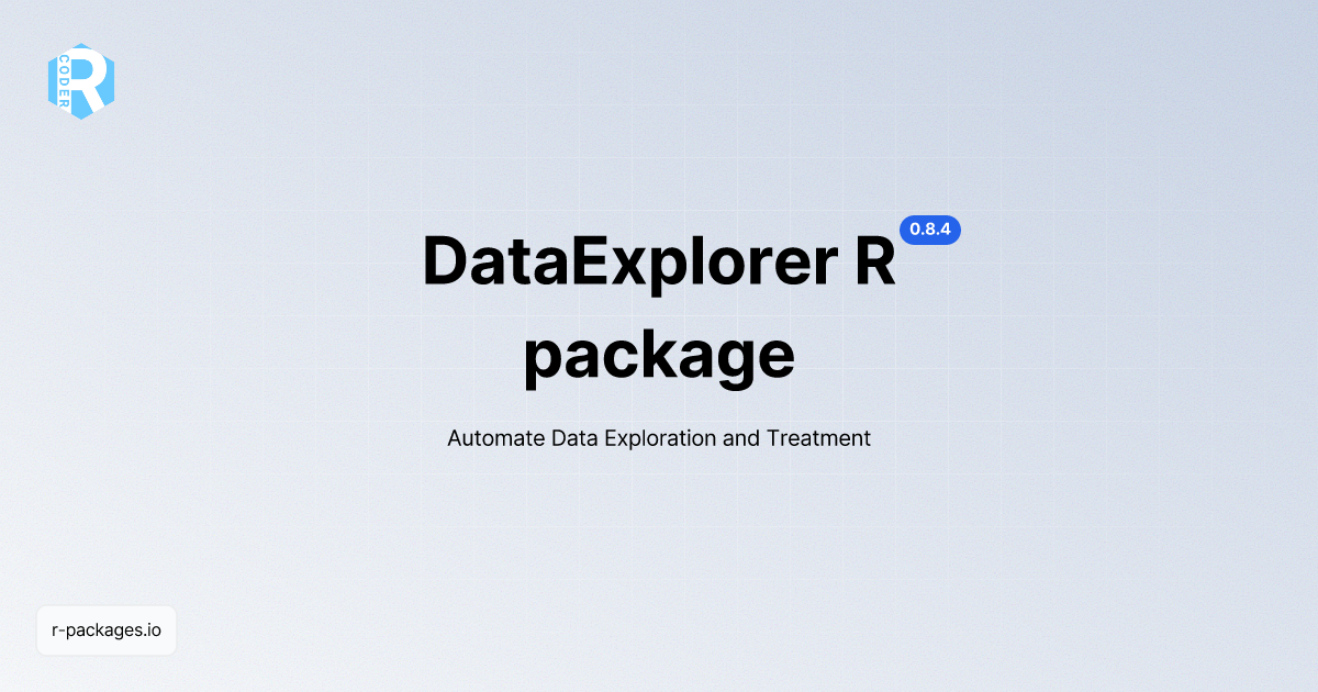 DataExplorer R package [Documentation] | R PACKAGES