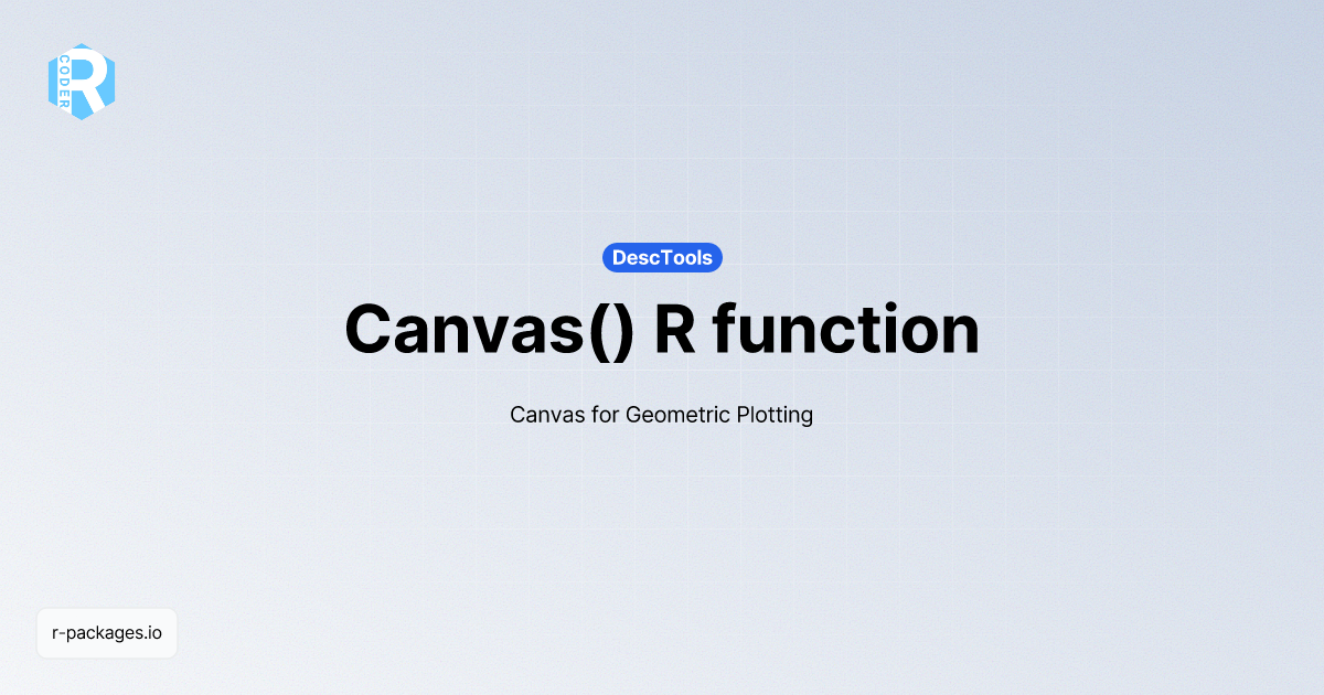 Canvas() R function from [DescTools] | R PACKAGES