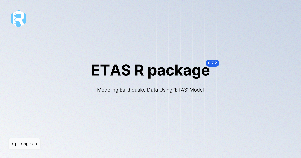 ETAS R package [Documentation] | R PACKAGES