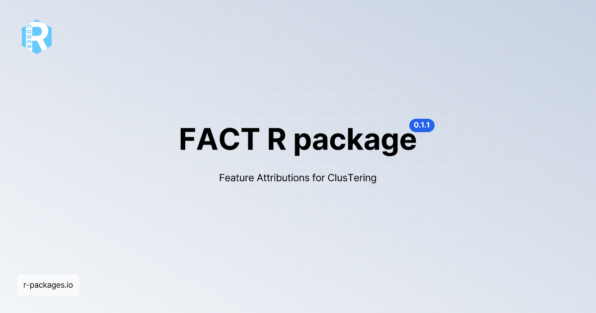 FACT R package [Documentation] | R PACKAGES