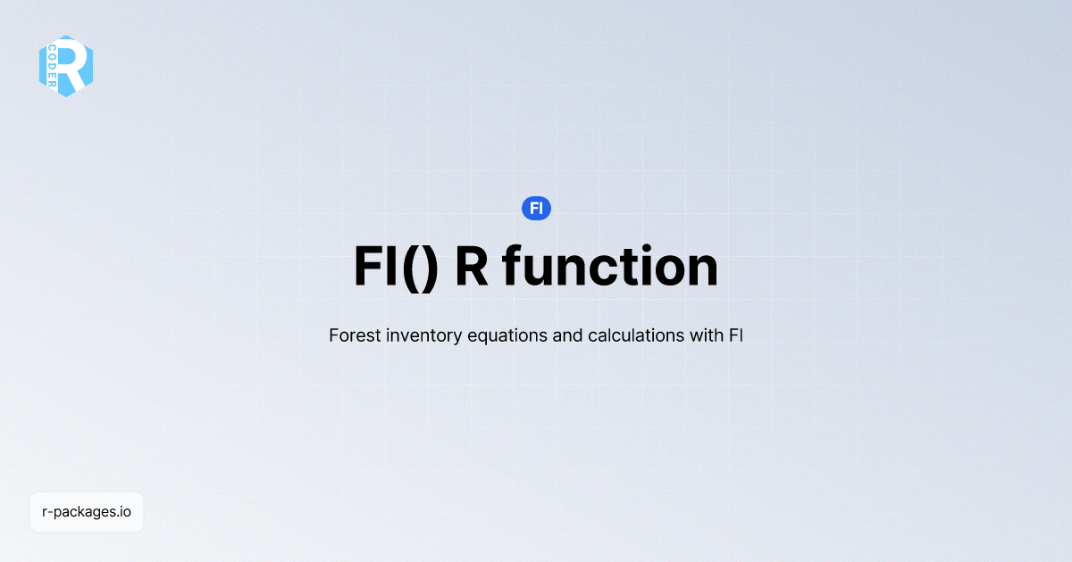 FI() R function from [FI] | R PACKAGES