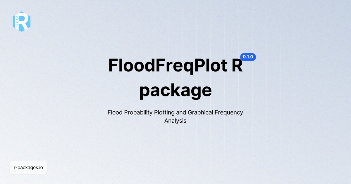 FloodFreqPlot R package [Documentation] | R PACKAGES