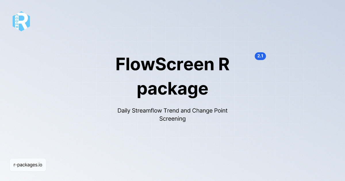 FlowScreen R package [Documentation] | R PACKAGES