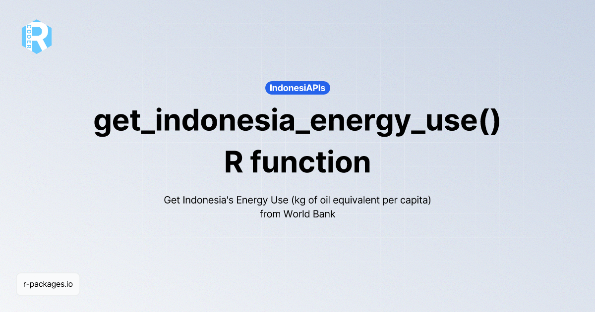 get_indonesia_energy_use() R function from [IndonesiAPIs] | R PACKAGES