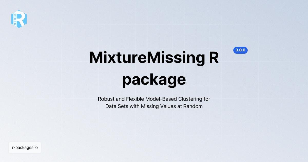 MixtureMissing R package [Documentation] | R PACKAGES