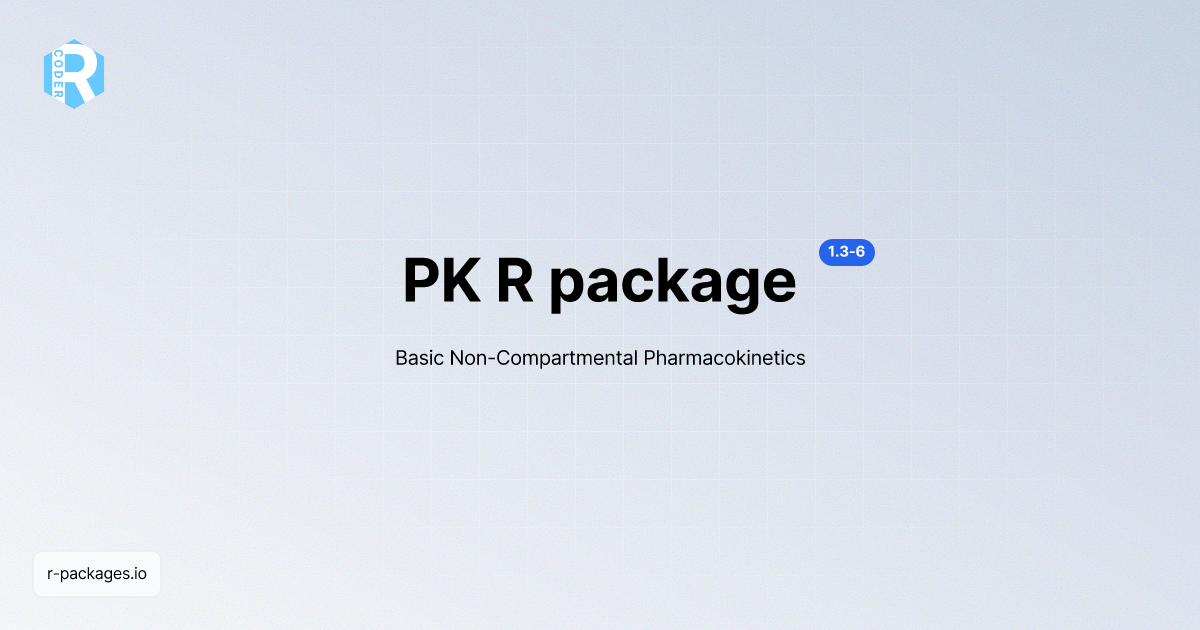 PK R package [Documentation] | R PACKAGES