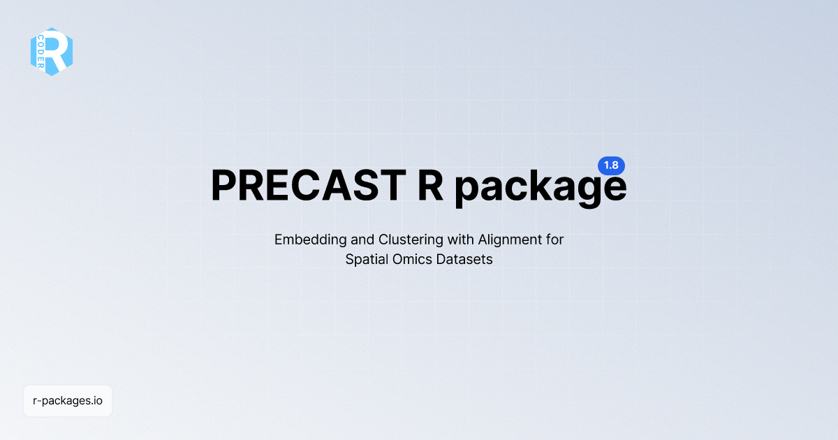PRECAST R package [Documentation] | R PACKAGES
