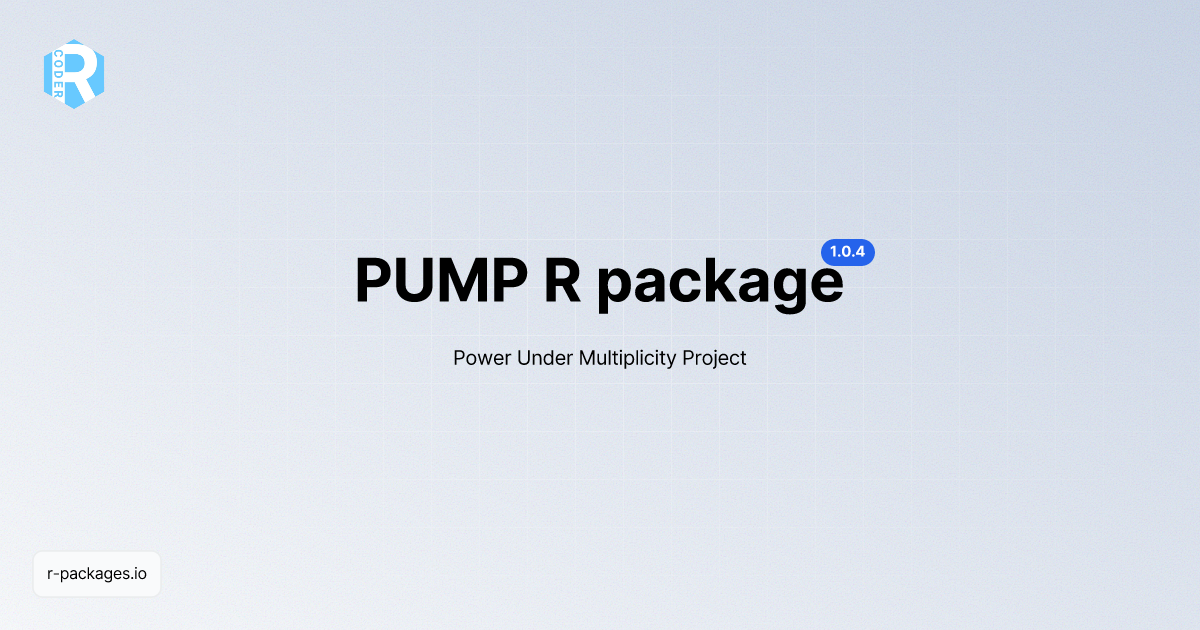 PUMP R package [Documentation] | R PACKAGES