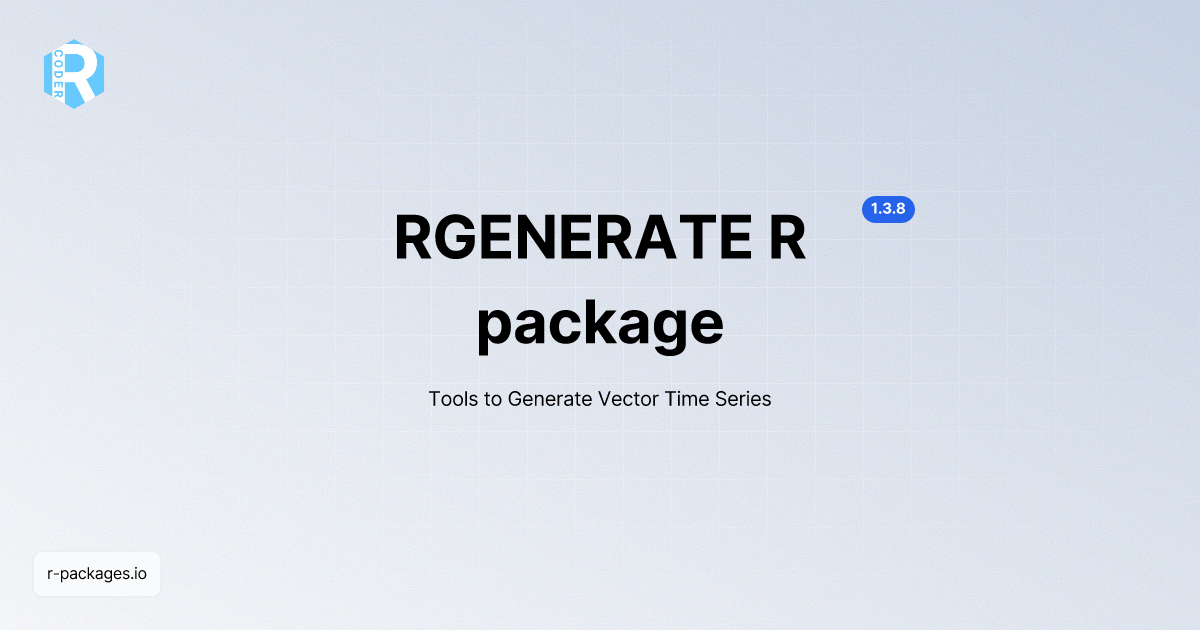 RGENERATE R package [Documentation] | R PACKAGES