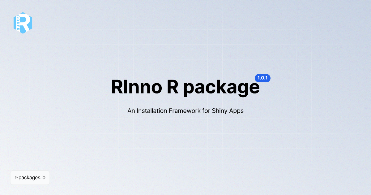 RInno R package [Documentation] | R PACKAGES
