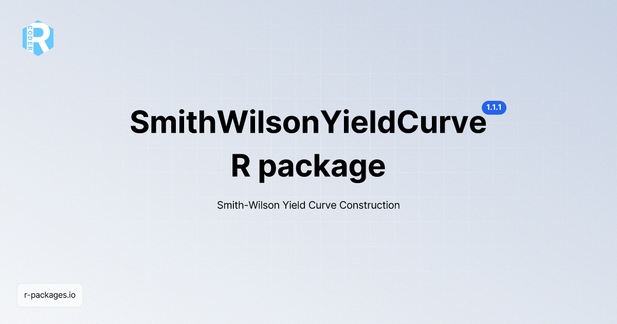 SmithWilsonYieldCurve R package [Documentation] | R PACKAGES