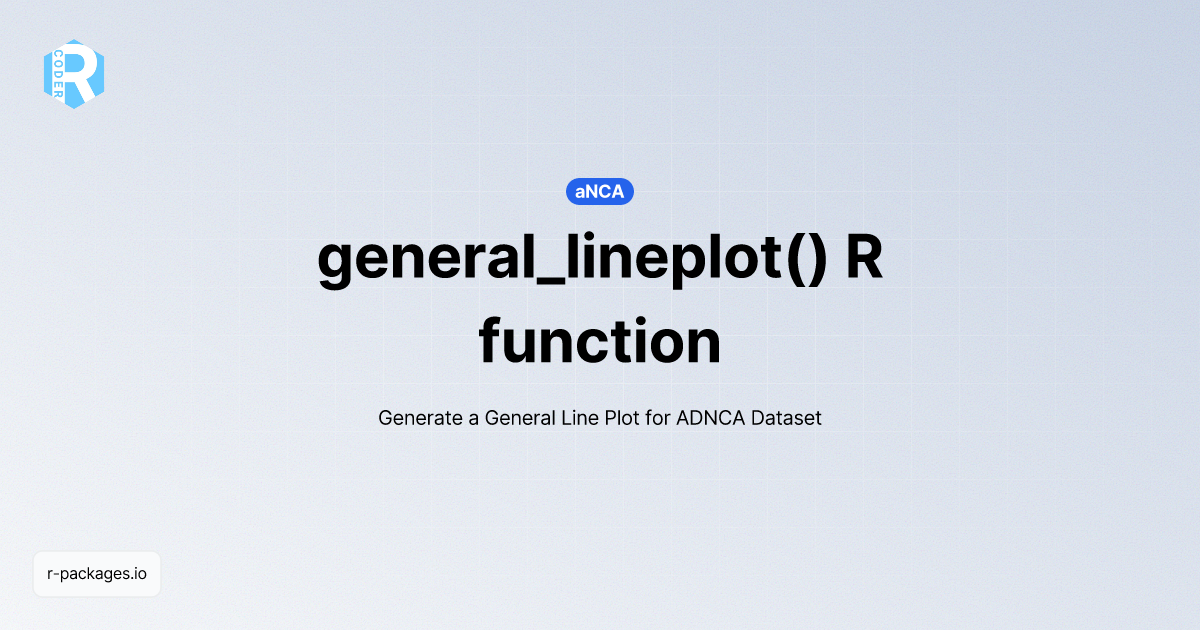general_lineplot() R function from [aNCA] | R PACKAGES