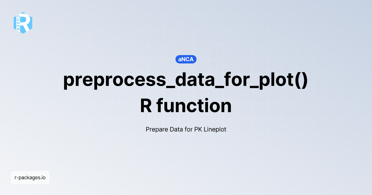preprocess_data_for_plot() R function from [aNCA] | R PACKAGES