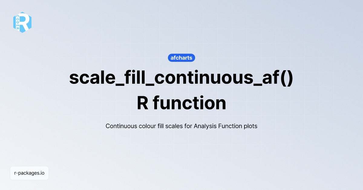 scale_fill_continuous_af() R function from [afcharts] | R PACKAGES