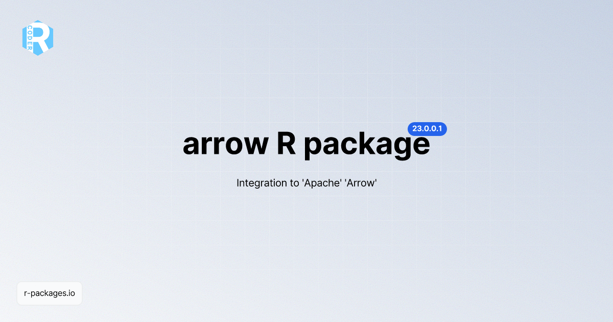 arrow R package [Documentation] | R PACKAGES
