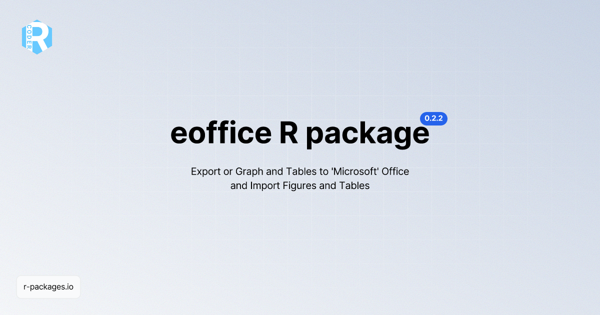 eoffice R package [Documentation] | R PACKAGES