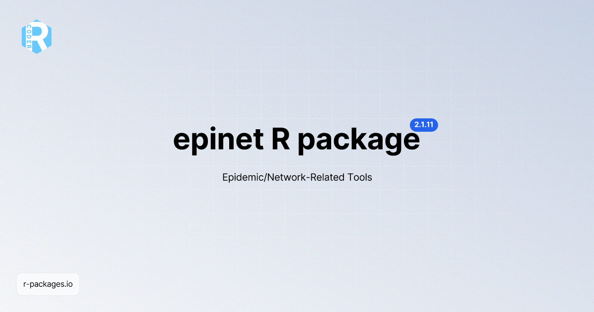 epinet R package [Documentation] | R PACKAGES