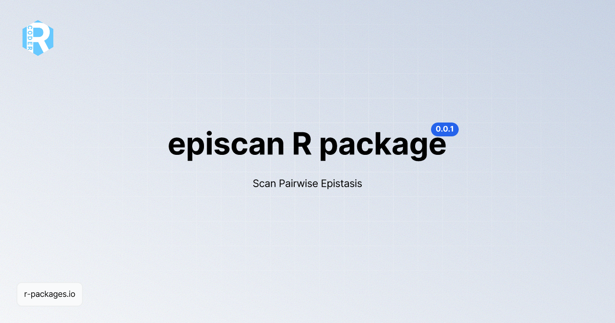 episcan R package [Documentation] | R PACKAGES