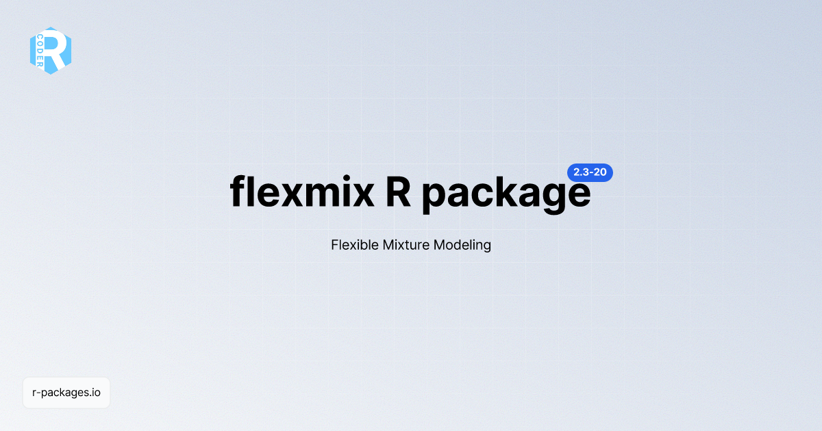 flexmix R package [Documentation] | R PACKAGES
