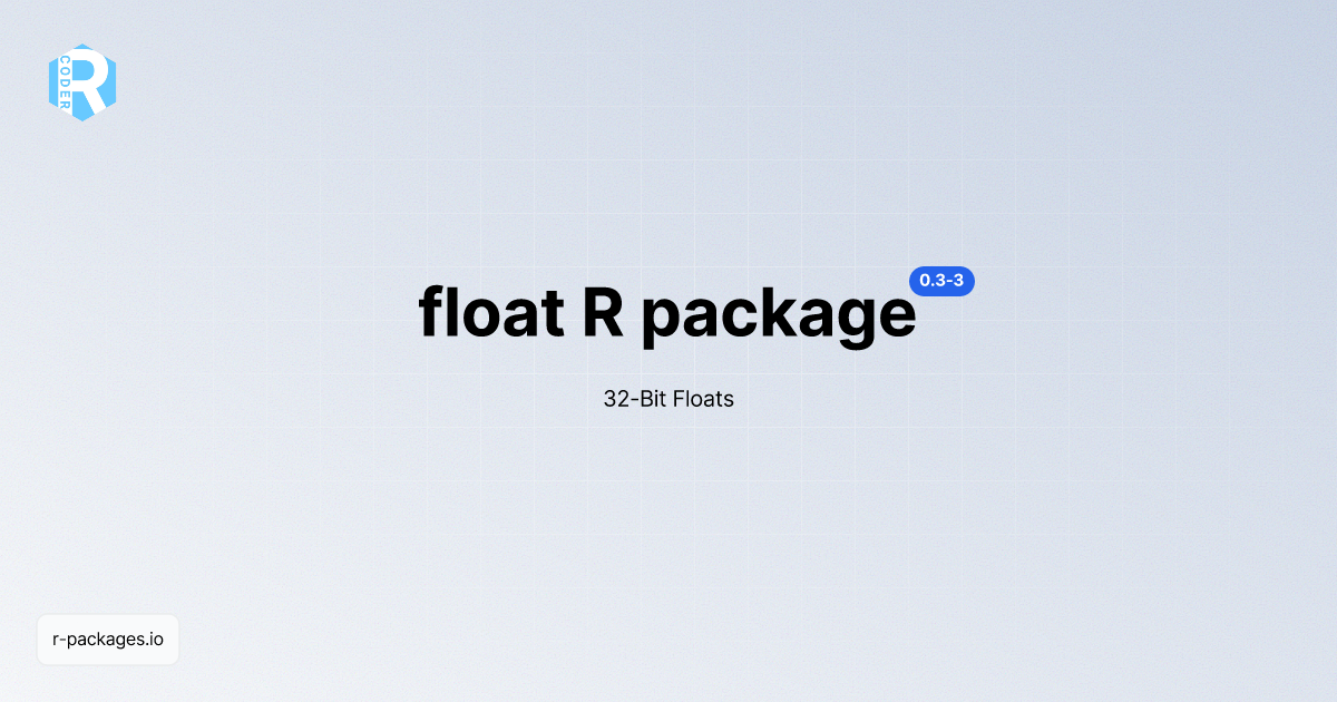 float R package [Documentation] | R PACKAGES
