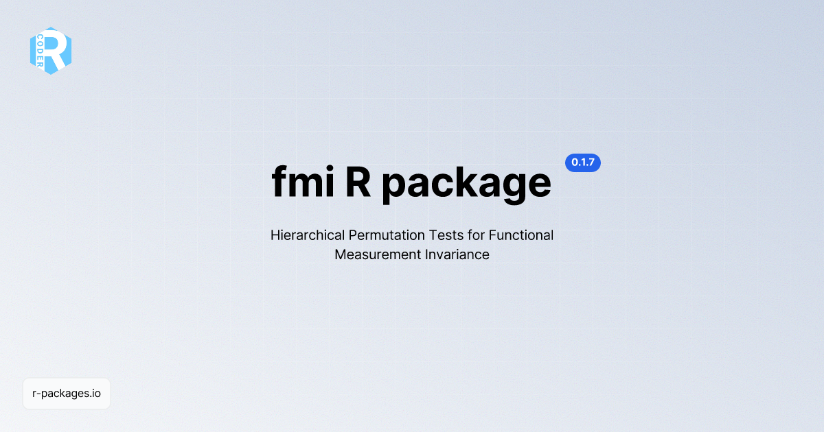 fmi R package [Documentation] | R PACKAGES