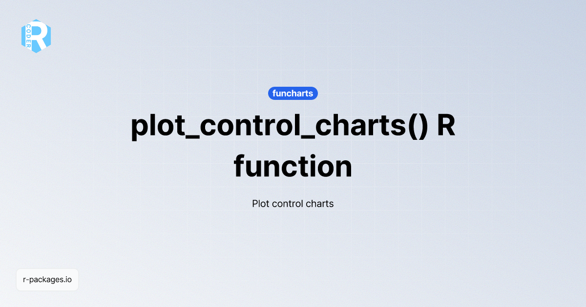 plot_control_charts() R function from [funcharts] | R PACKAGES