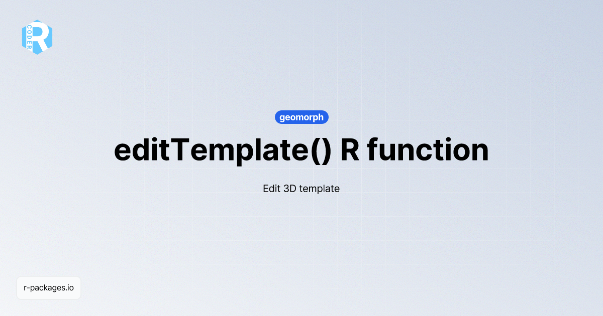 editTemplate() R function from [geomorph] | R PACKAGES