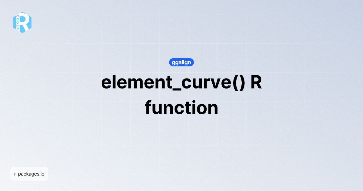 element_curve() R function from [ggalign] | R PACKAGES