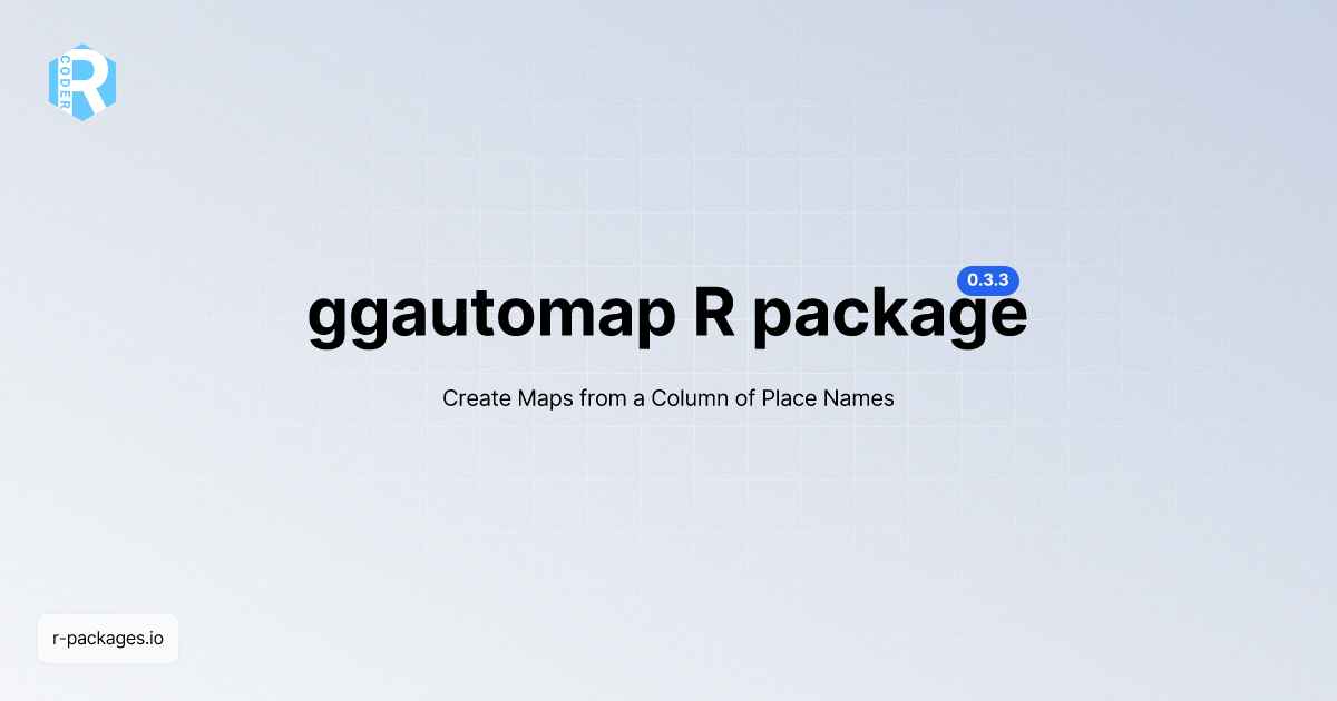 ggautomap R package [Documentation] | R PACKAGES