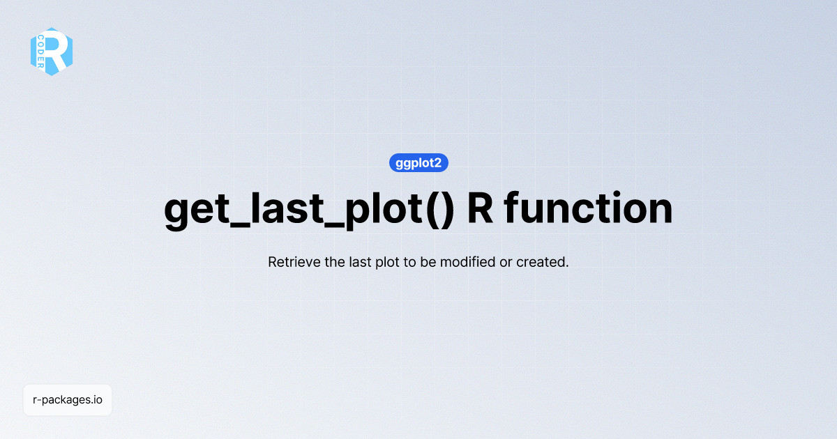 get_last_plot() R function from [ggplot2] | R PACKAGES