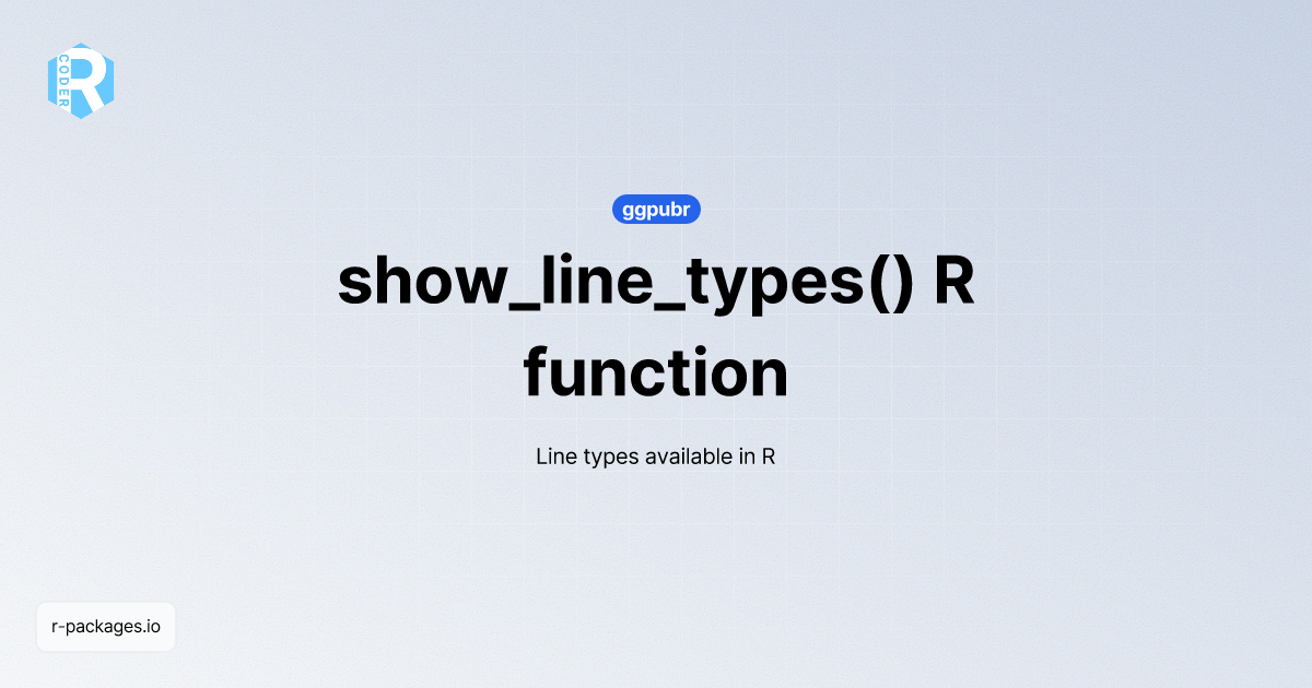 show_line_types() R function from [ggpubr] | R PACKAGES