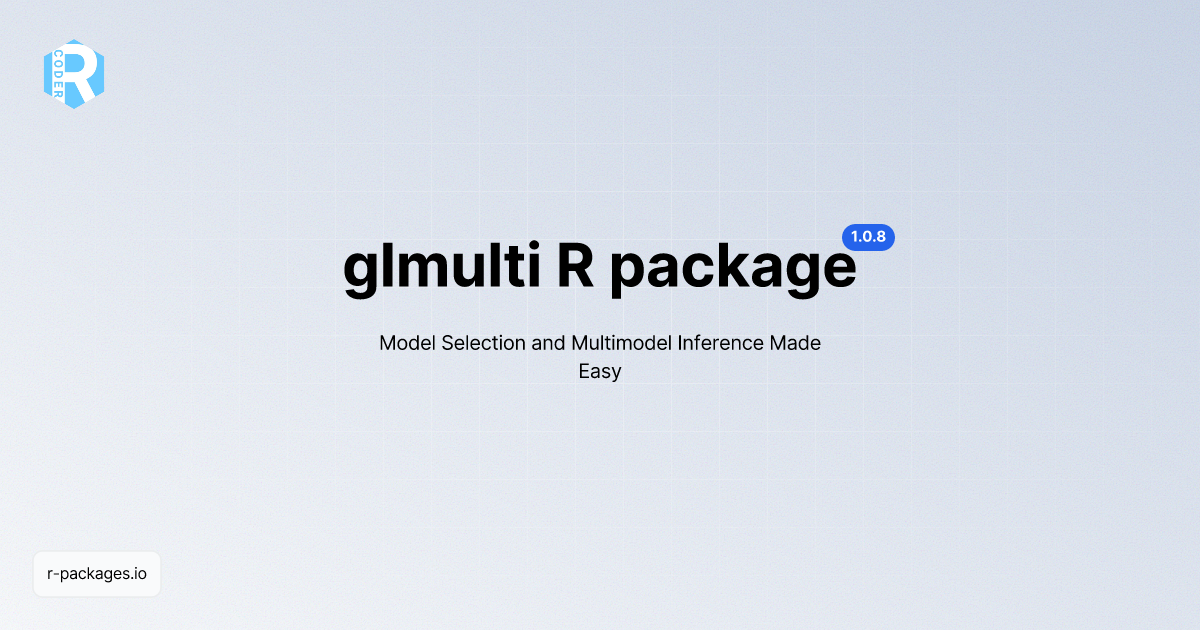 glmulti R package [Documentation] | R PACKAGES