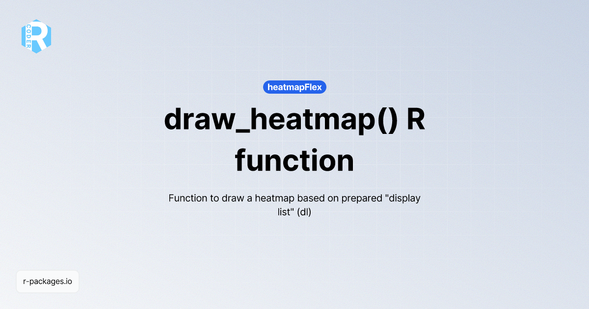 draw_heatmap() R function from [heatmapFlex] | R PACKAGES