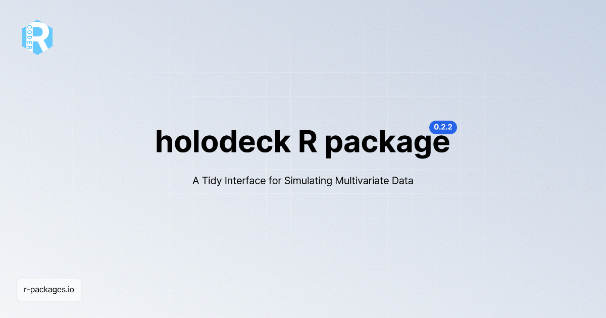 holodeck R package [Documentation] | R PACKAGES