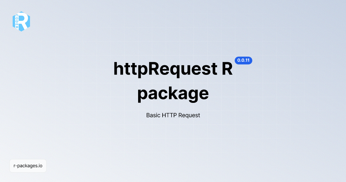 httpRequest R package [Documentation] | R PACKAGES