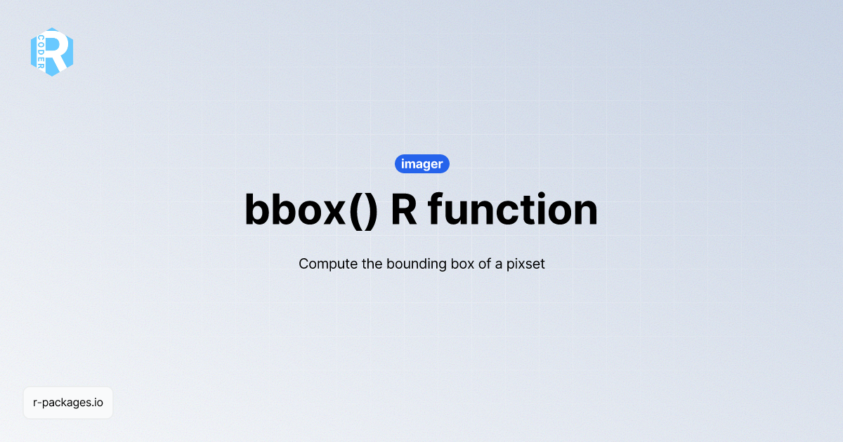 bbox() R function from [imager] | R PACKAGES