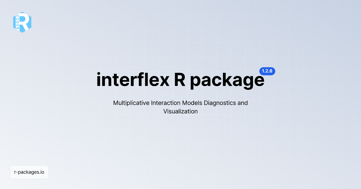 interflex R package [Documentation] | R PACKAGES