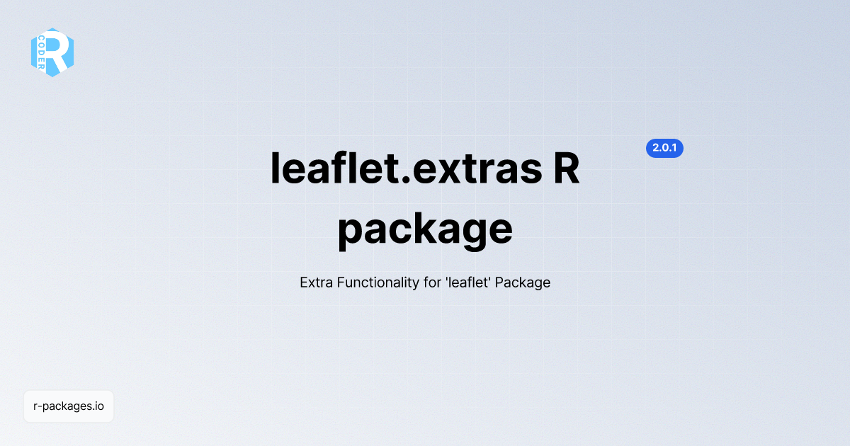 leaflet.extras R package [Documentation] | R PACKAGES