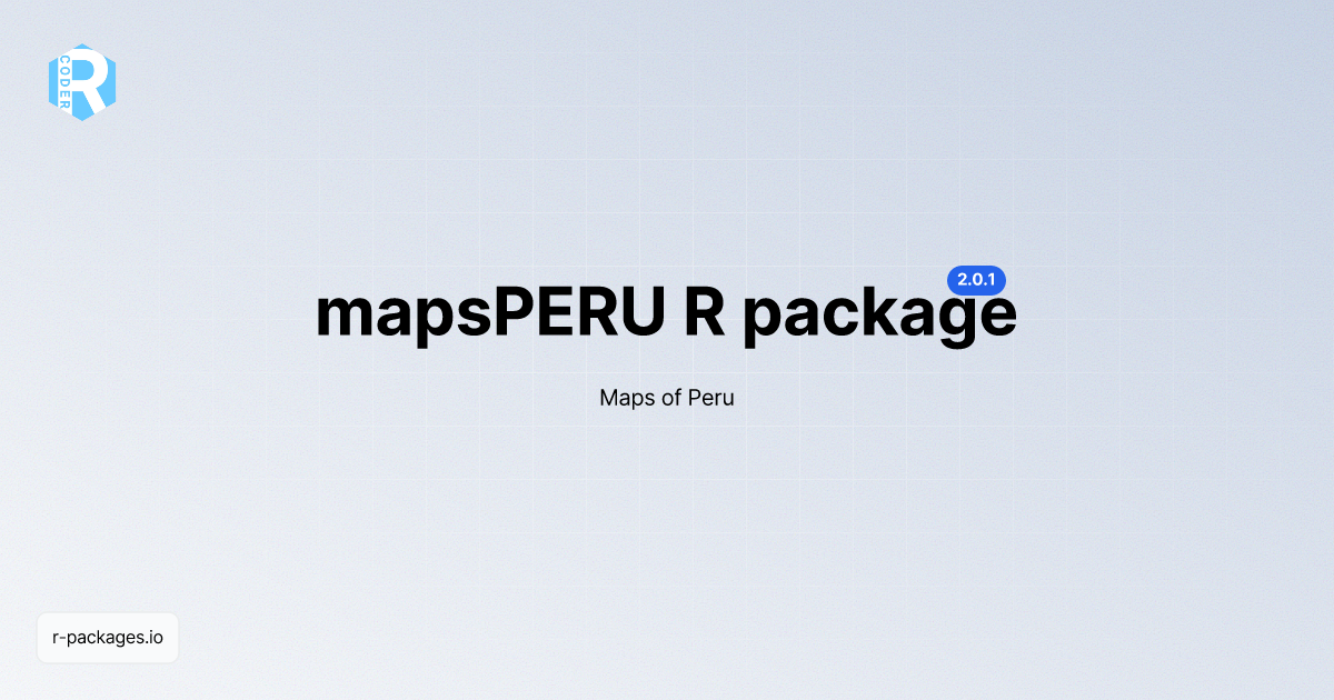 mapsPERU R package [Documentation] | R PACKAGES